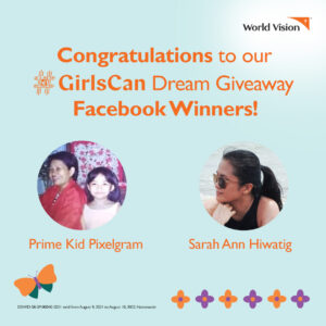 #GirlsCan Dream Giveaway – Winners Announced | Mechanics | World Vision ...