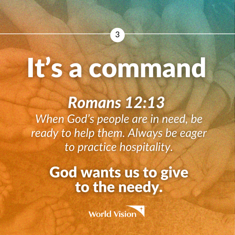 World Vision Philippines |5 Biblical reasons why we should give