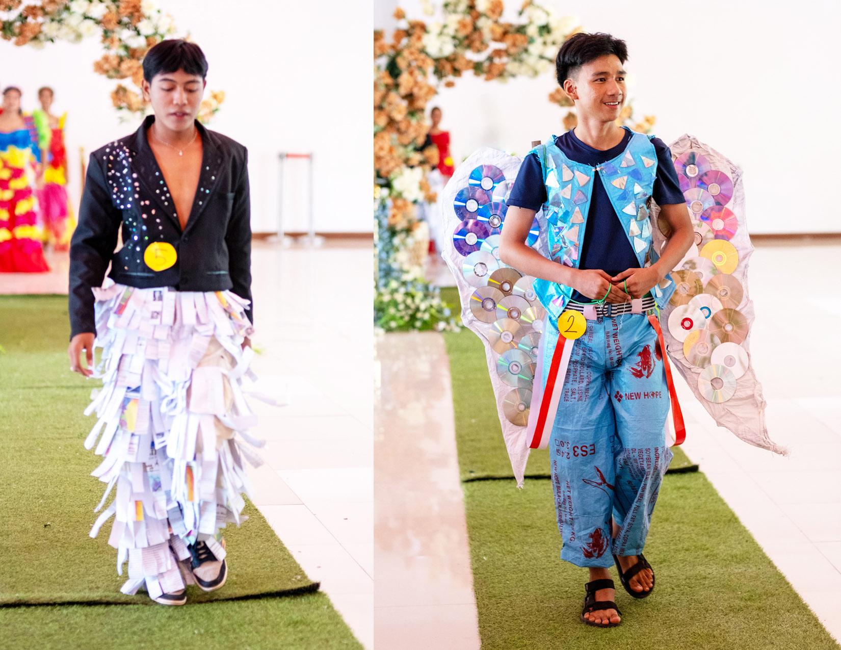 Teens Model Clothes Made from Trash to Raise Awareness on Climate Change