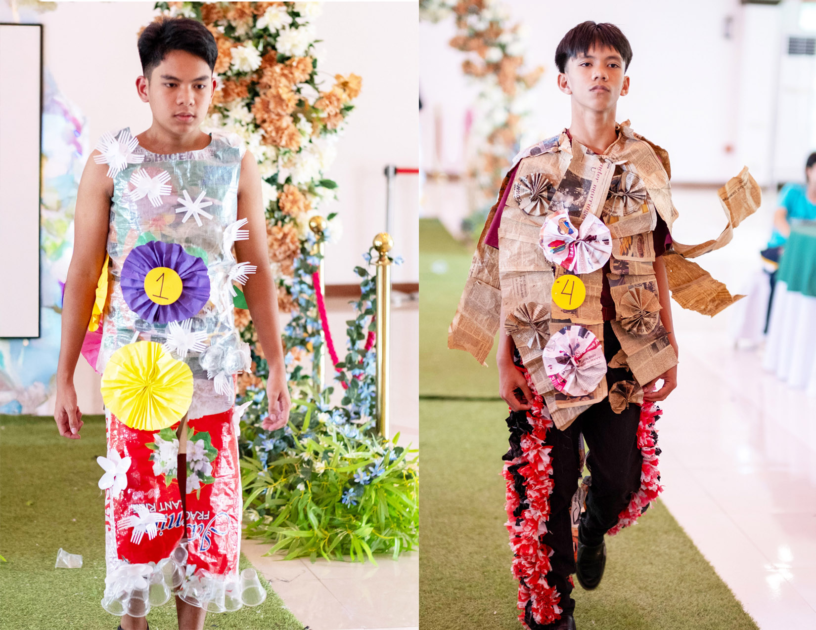 Teens Model Clothes Made from Trash to Raise Awareness on Climate Change