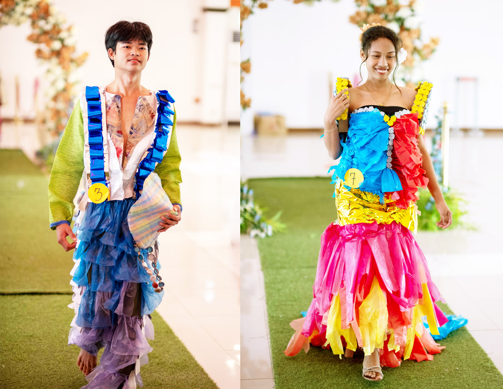 Teens Model Clothes Made from Trash to Raise Awareness on Climate Change