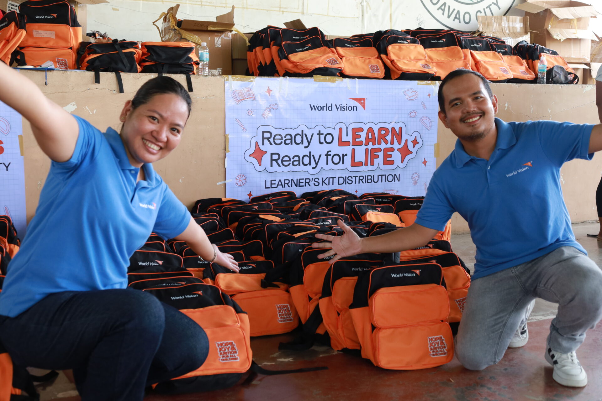 World Vision Philippines | 600 children receive school kits in Davao City